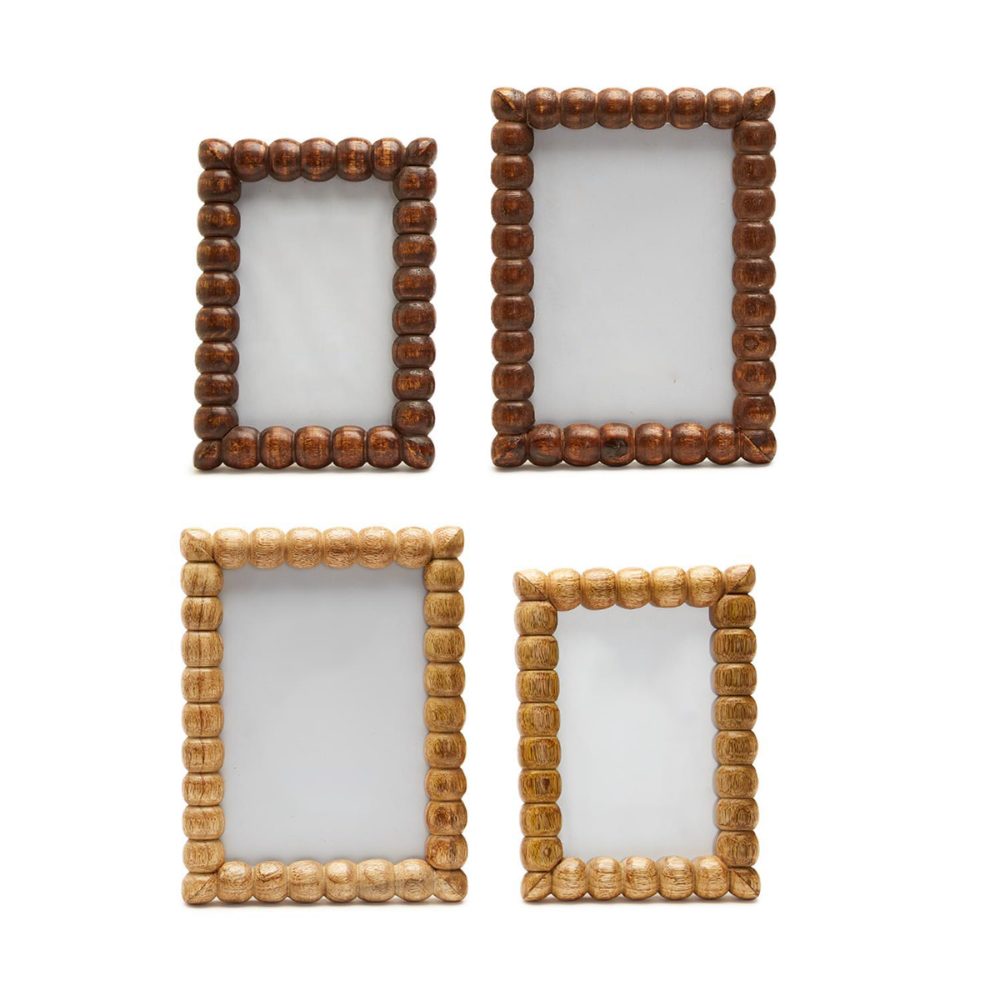 Hand-Carved Light Bobbin Frame, Set of 2 – The Collective Dallas